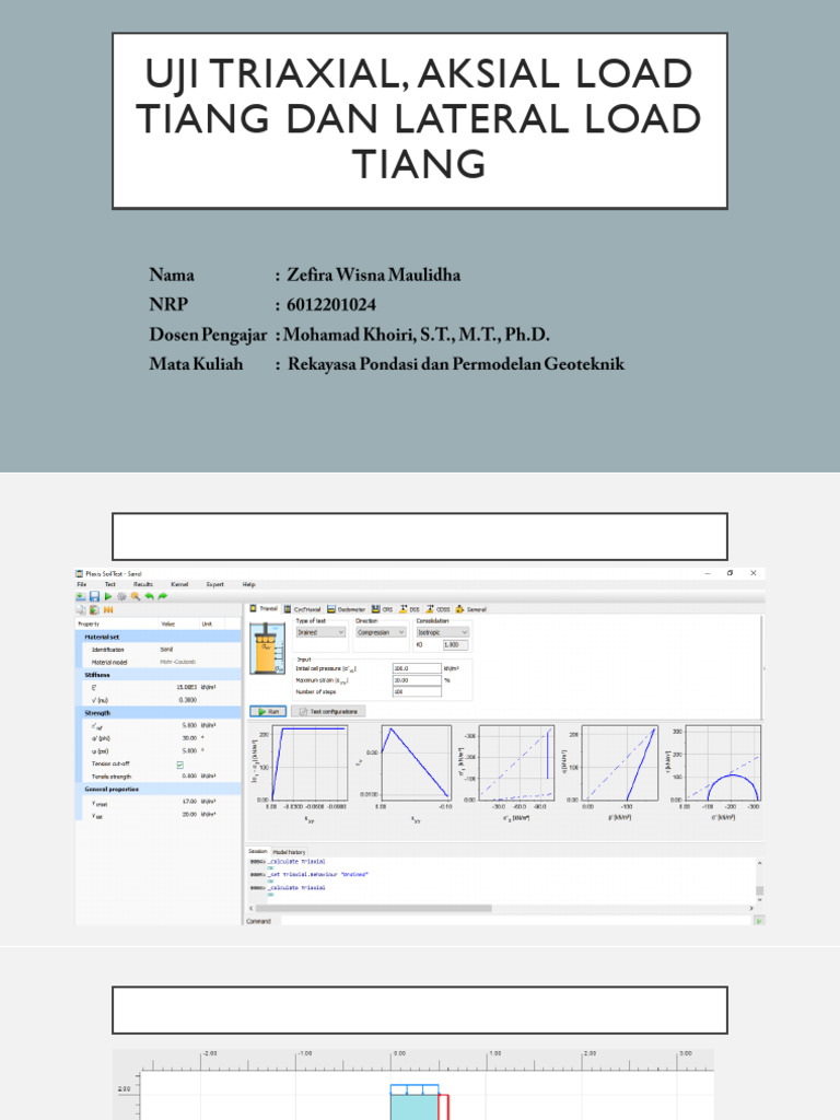 Uji Triaxial, Aksial Load Pancang Dan Lateral Load - Zefira Wisna ...