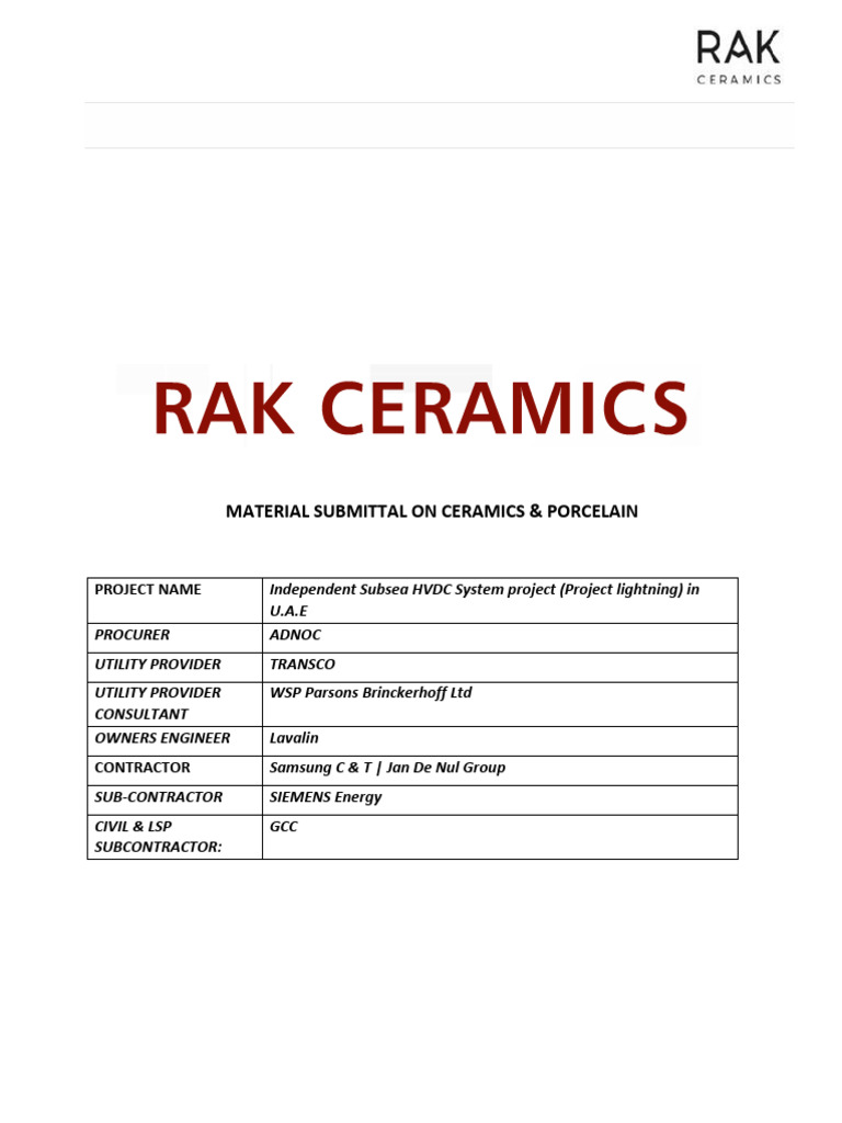 Rak Submittal | PDF