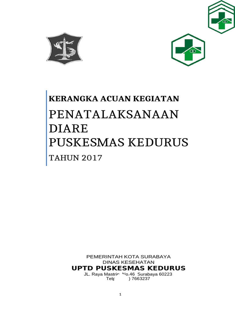 1. KAK PENATALAKSANAAN DIARE (UKP) | PDF