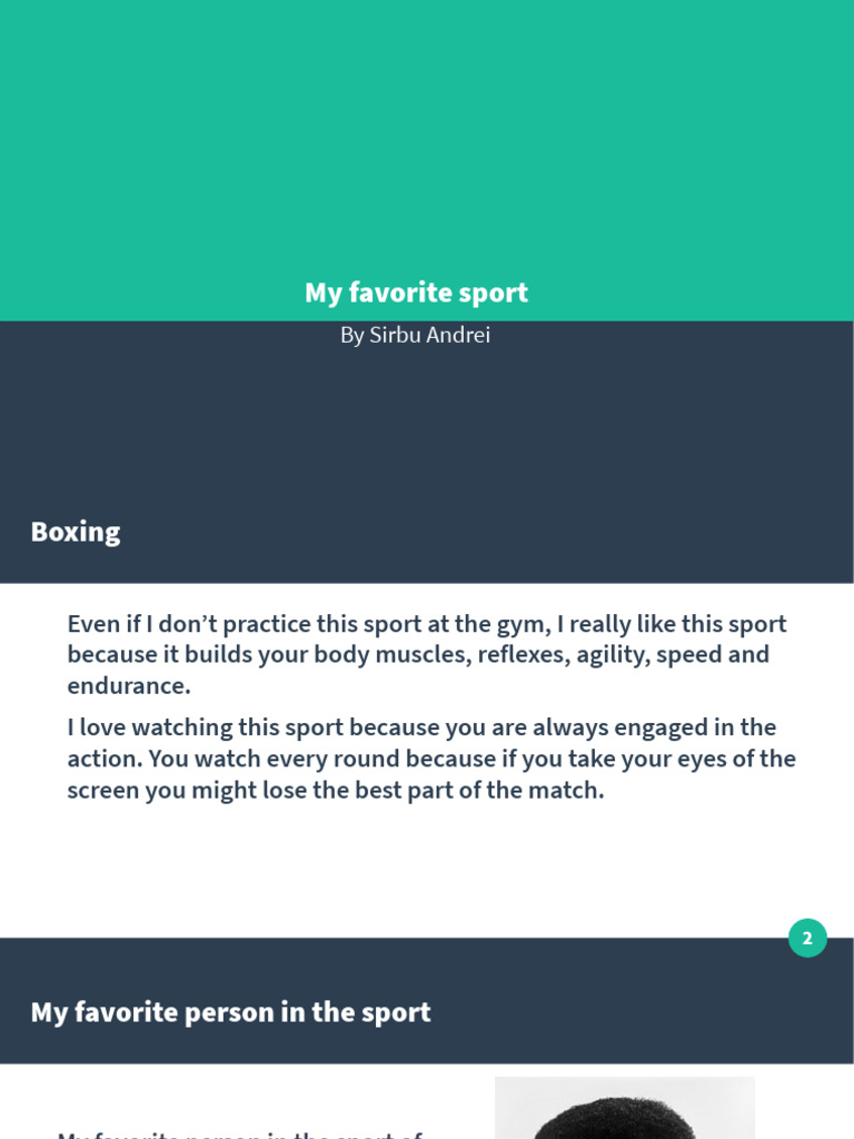 My Favorite Sport Sirbu | PDF