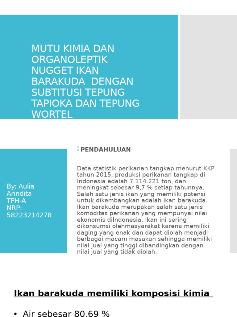 Arindita Tph-A Penanganan Hasil Produk Perikanan | PDF