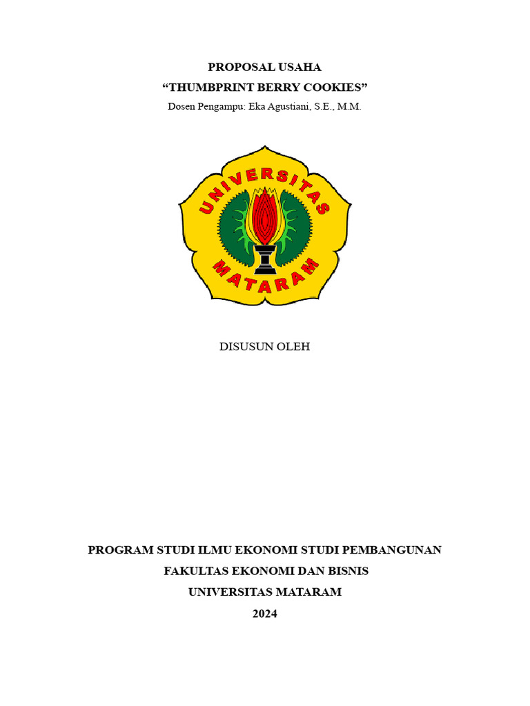 Uts Kwu - Proposal Usaha | PDF