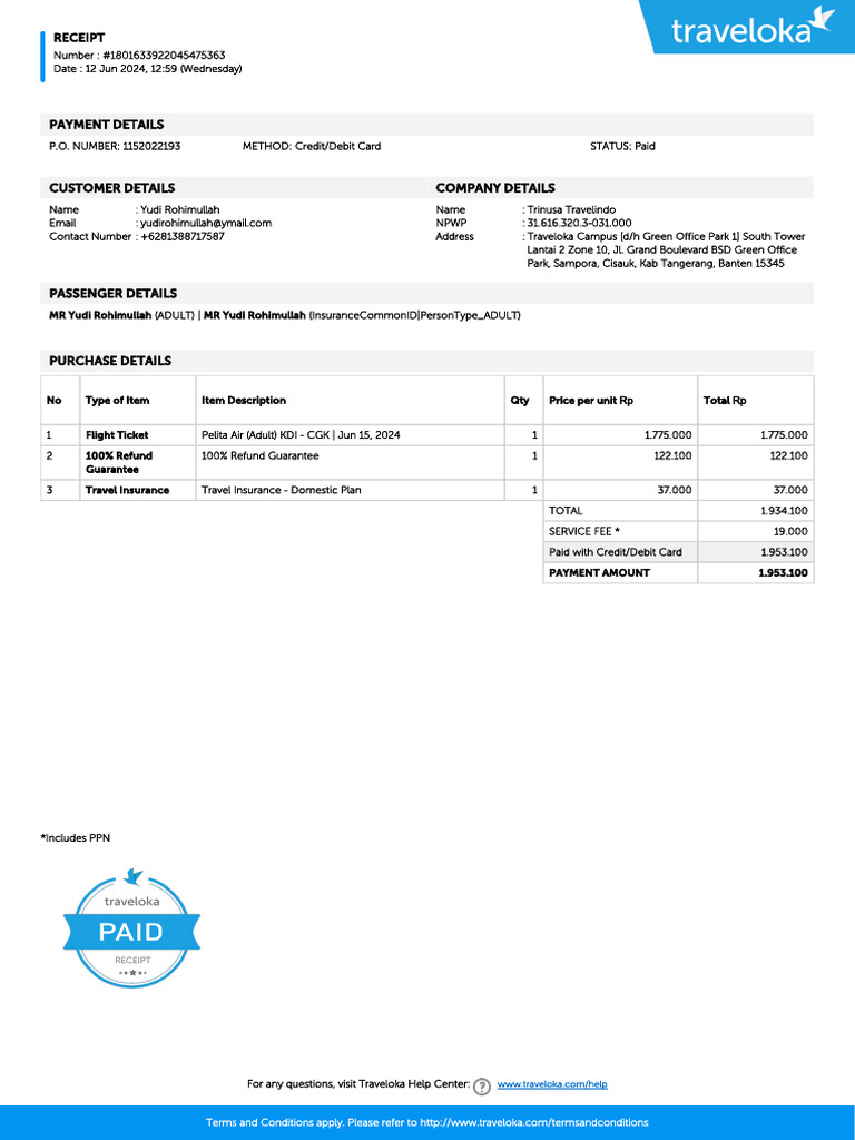 Receipt | PDF