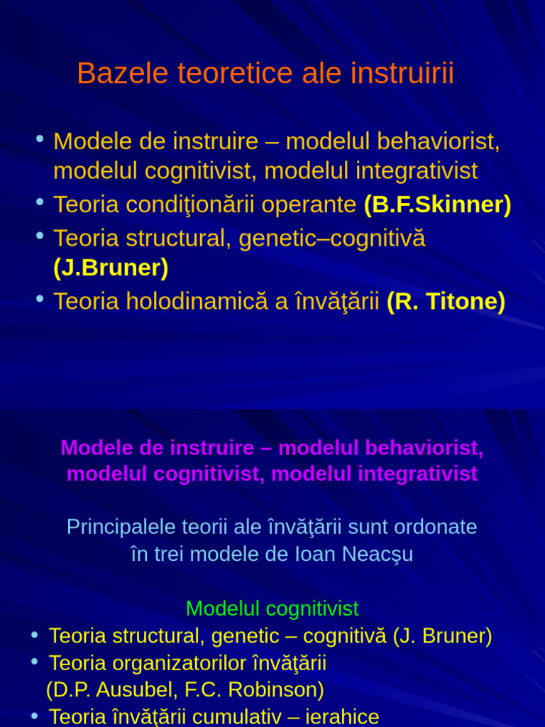 3.teorii Ale Invatarii | PDF
