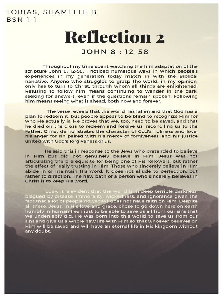 REFLECTION 2 | PDF