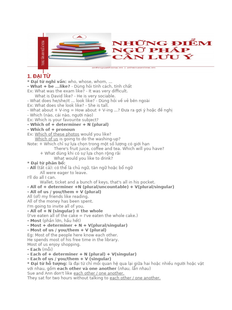 Note tiếng anh | PDF