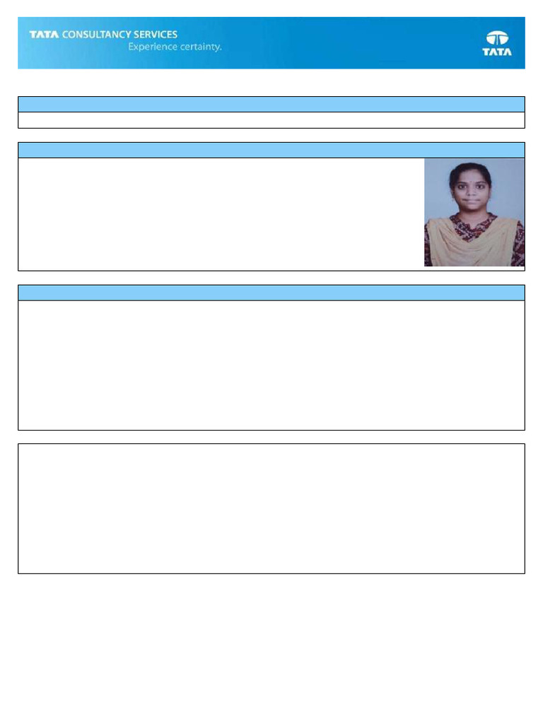 TCS Application Form | PDF
