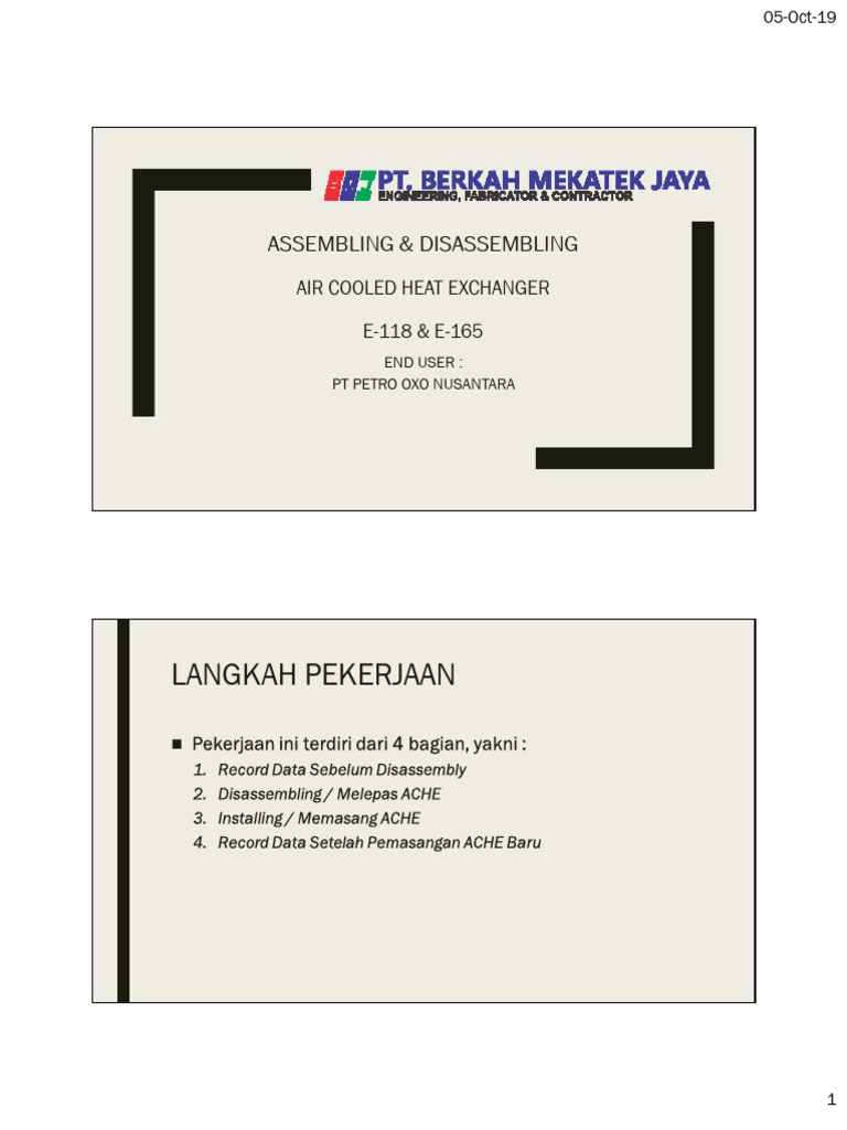 Assembling & Disassembling Ache | PDF