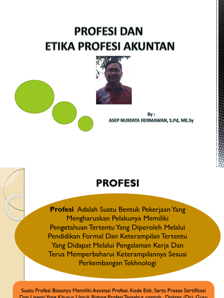 Profesi Akuntan Dan Etika Profesi | PDF