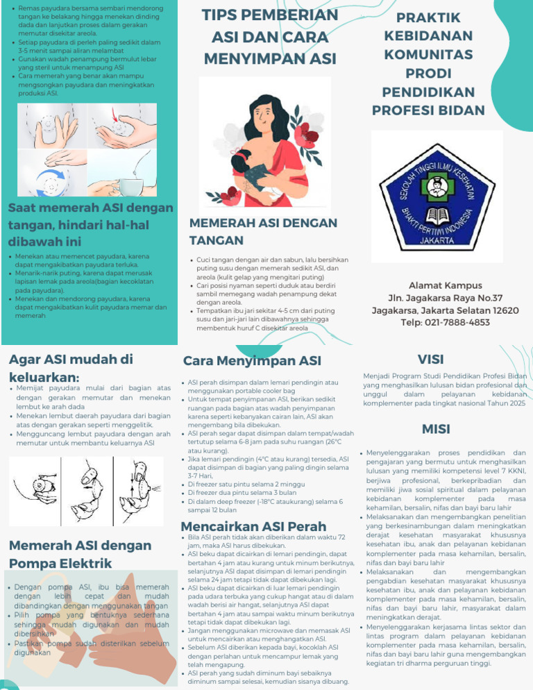 LEAFLET PEMBERIAN ASI | PDF