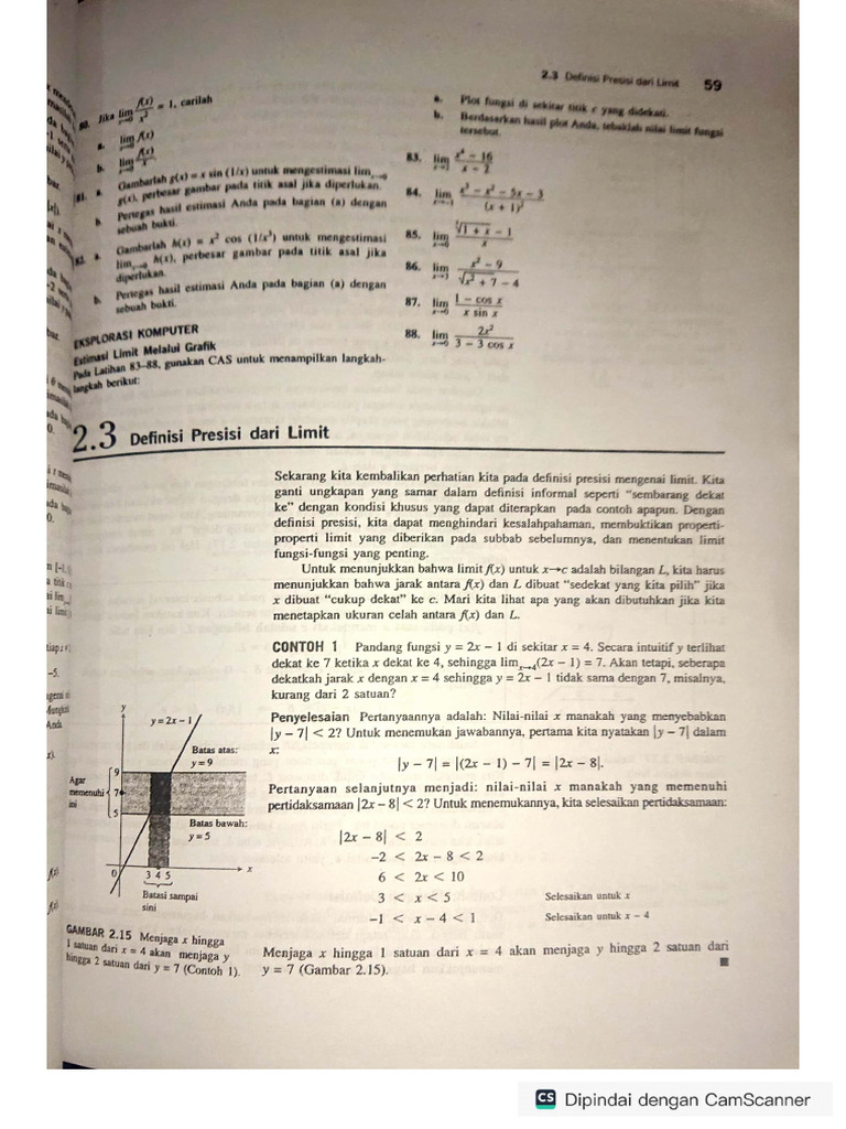 2.3 Definisi Limit | PDF