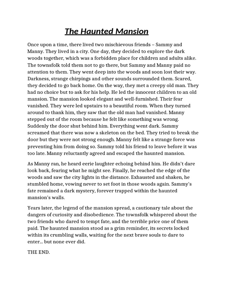 The Haunted Mansion | PDF