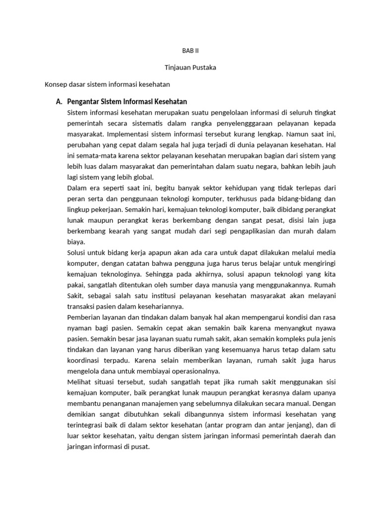 BAB II SIK-WPS Office | PDF