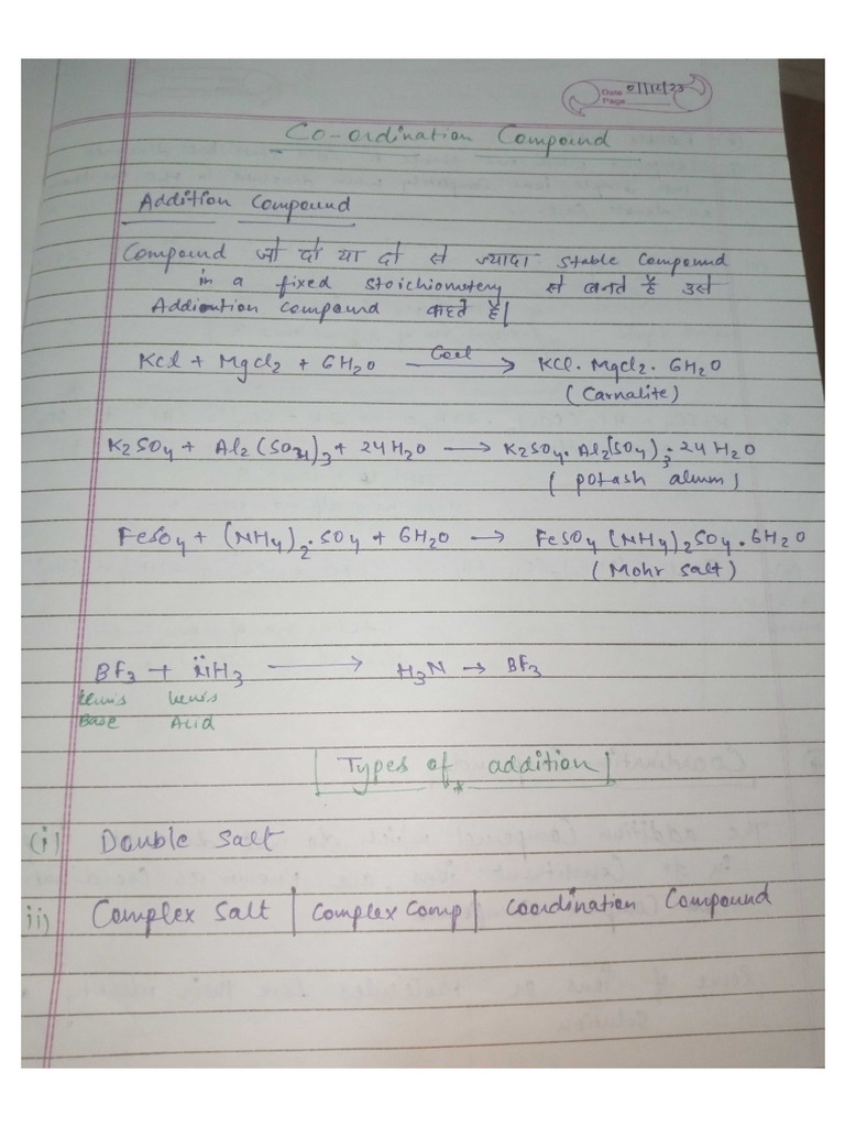 Coordinate Compounds PDF | PDF