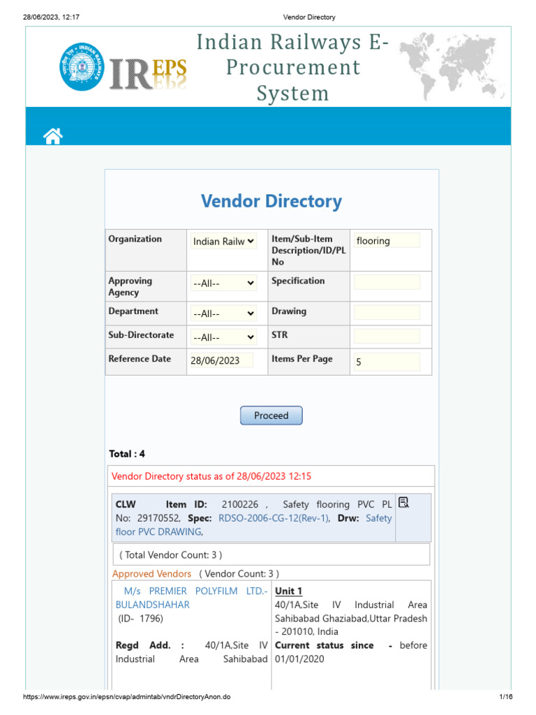 PVC Vendor Directory | PDF