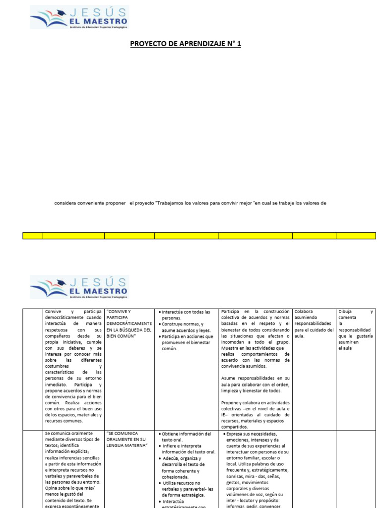 proyecto valores | PDF