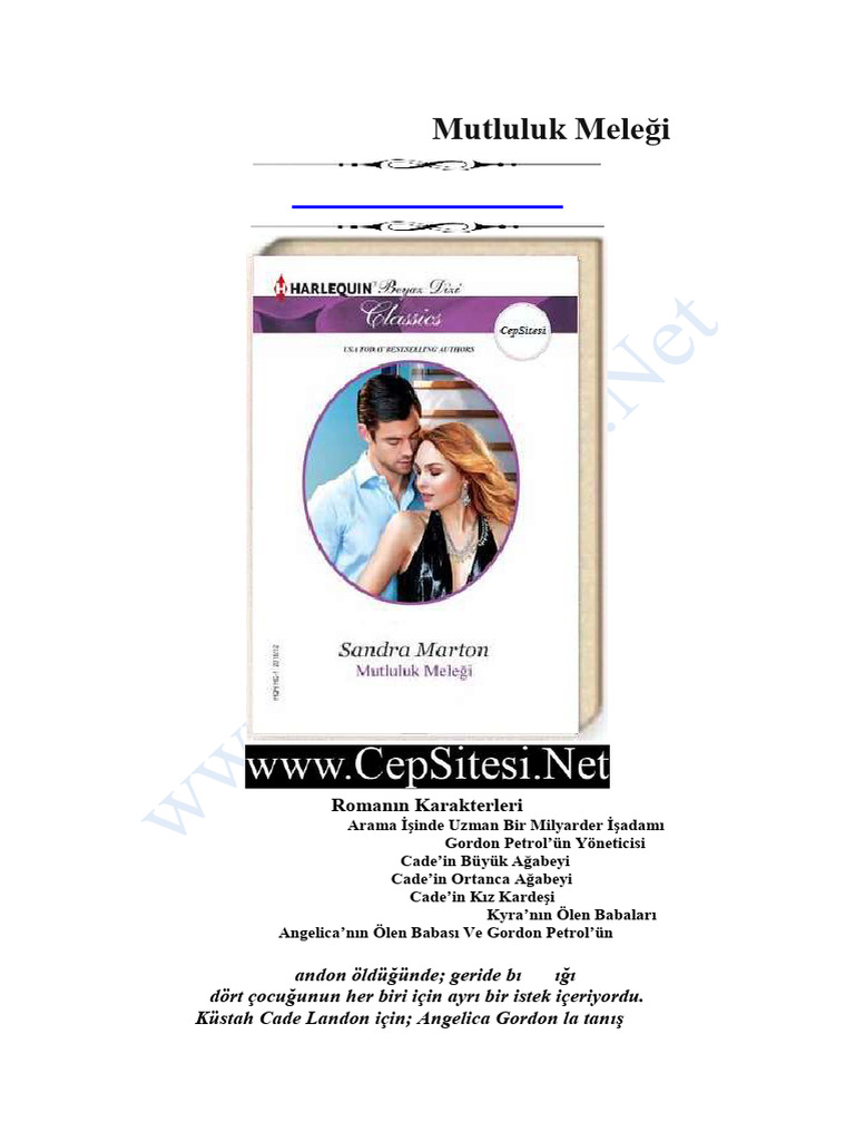 Sandra Marton - Mutluluk Meleği. | PDF