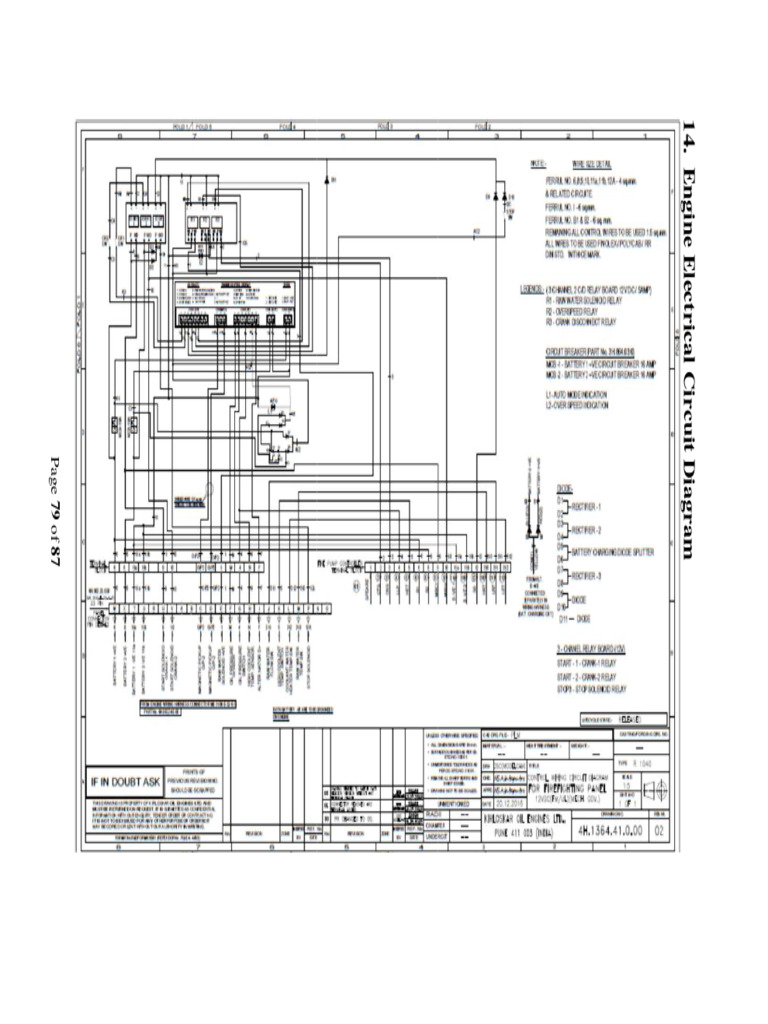Kirloskar - Engin Wiring | PDF