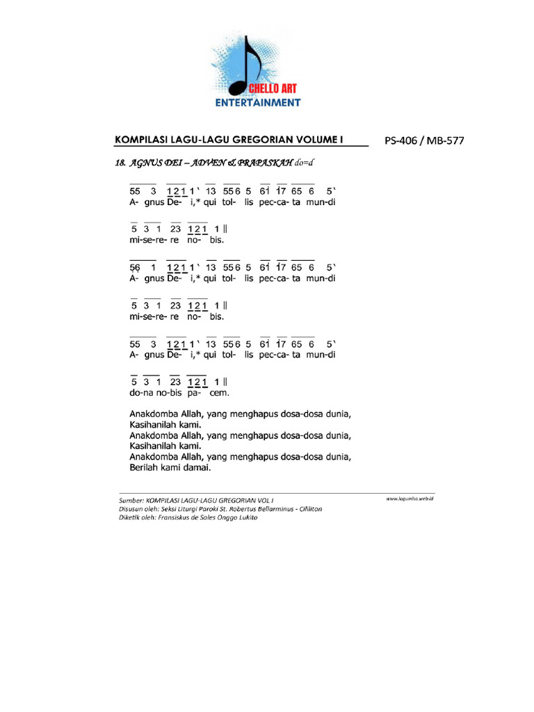 Ps-385-Agnus Dei | PDF