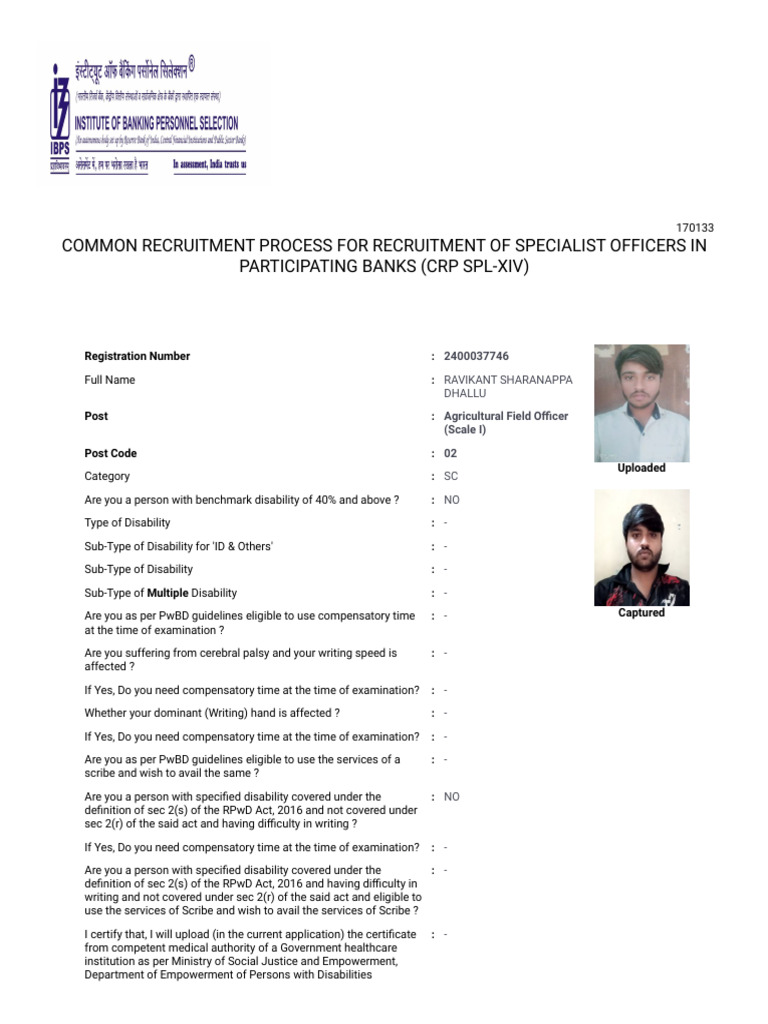 Common Recruitment Process For Recruitment of Specialist Officers in ...