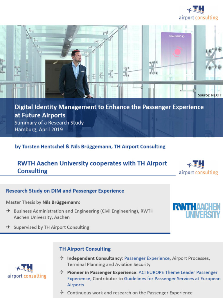 Digital Identity Management To Enhance The Passenger Experience at Future Airports | PDF