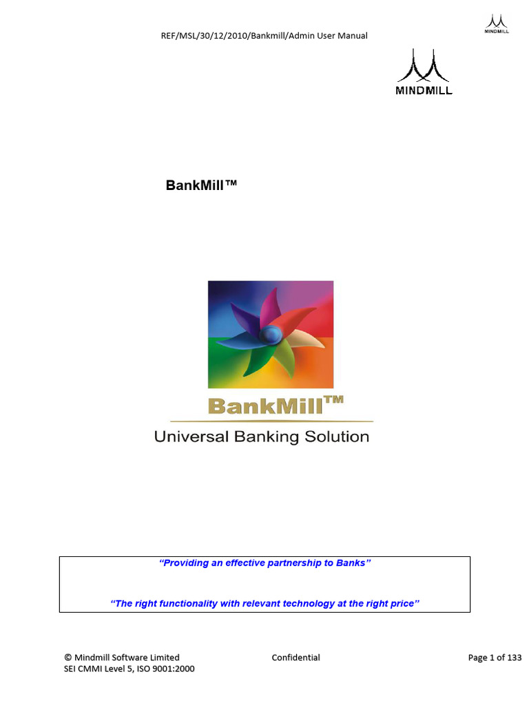 Admin User Manual - V1.0 - BankMill | PDF