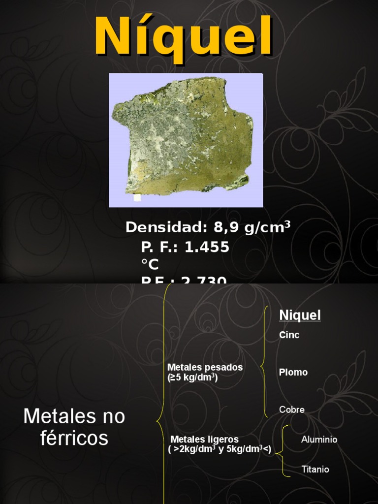 Níquel - Exposición Ciencia de Los Materiales | PDF | Níquel | Acero ...