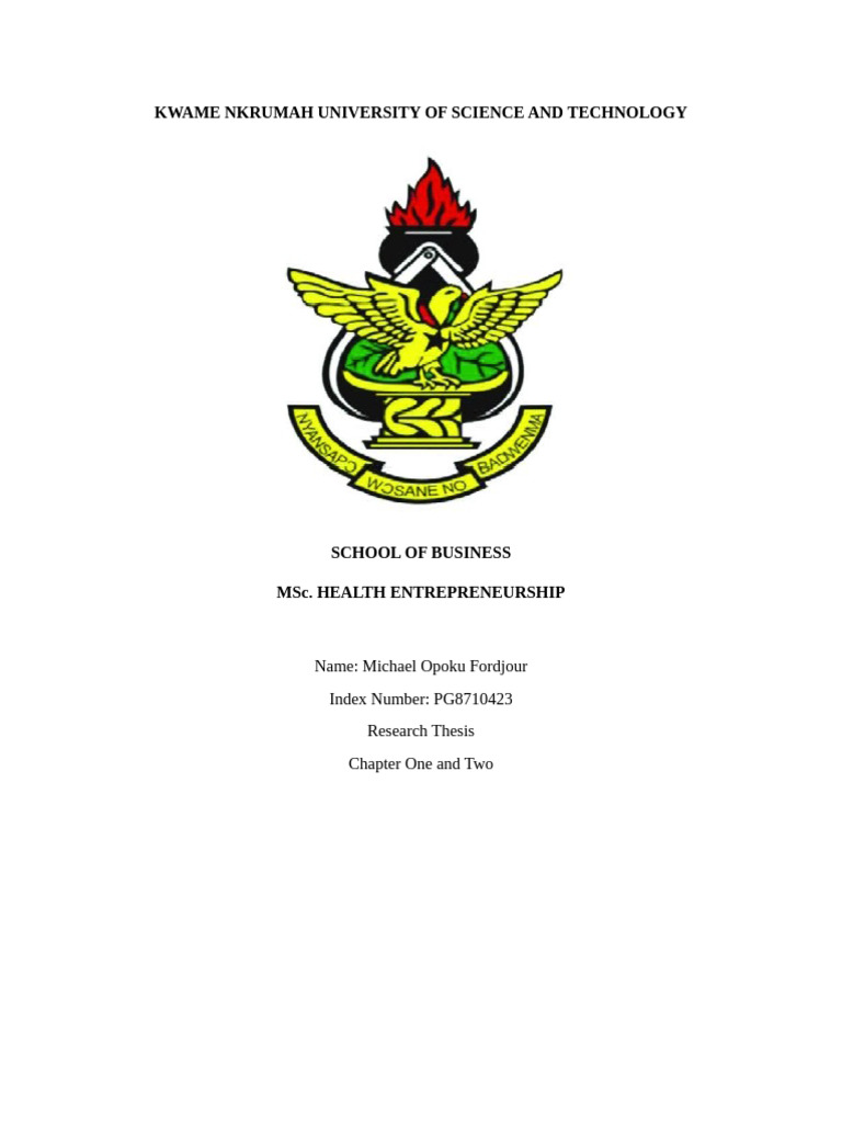 Michael Opoku Fordjour Chapter 1&2 | PDF