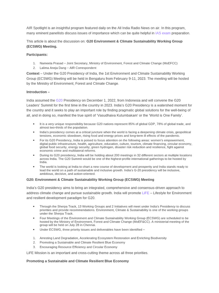 AIR Spotlight g20 | PDF