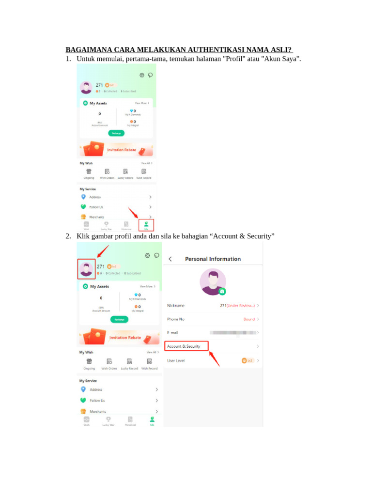 HOW TO DO REAL NAME AUTHENTIATION_FAQ_BM | PDF