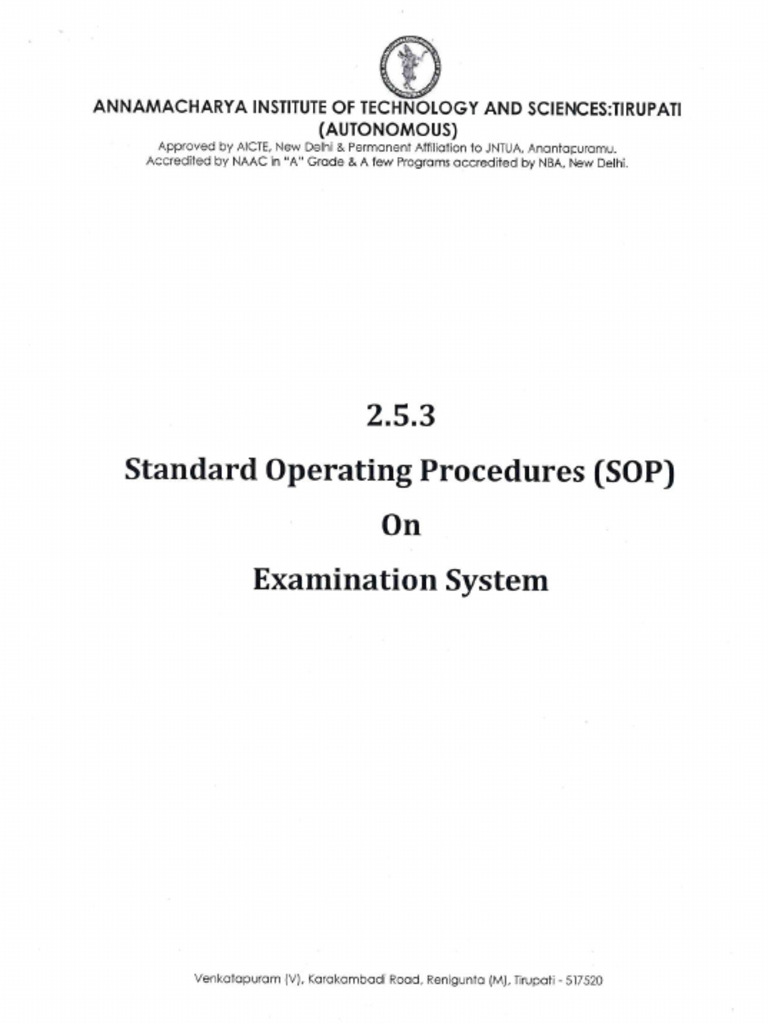 SOP Min | PDF