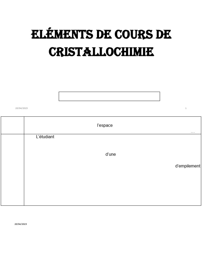Cristallo CPGE - EPO 2024 | PDF