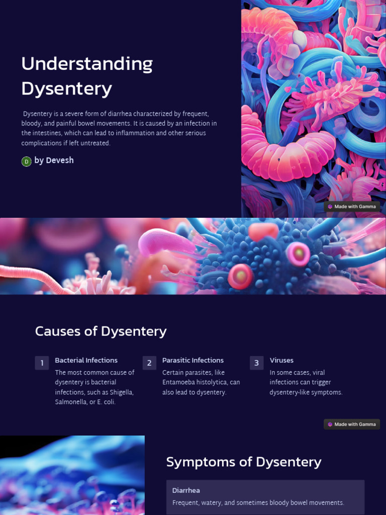 Understanding Dysentery | PDF