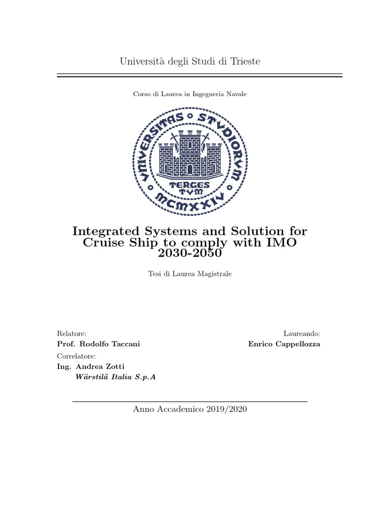Integrated Systems IMO Compliance | PDF