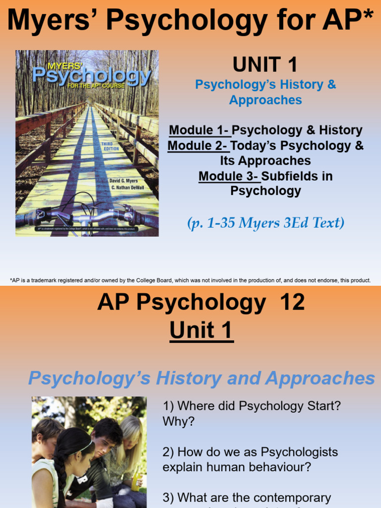 Myers Ap - Unit 01 2020 Intro Ppoint Slides | PDF