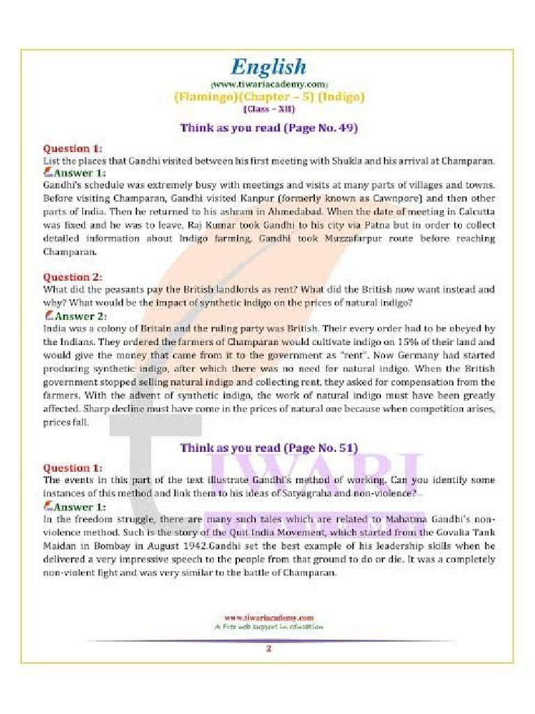 Indigo Important QA | PDF