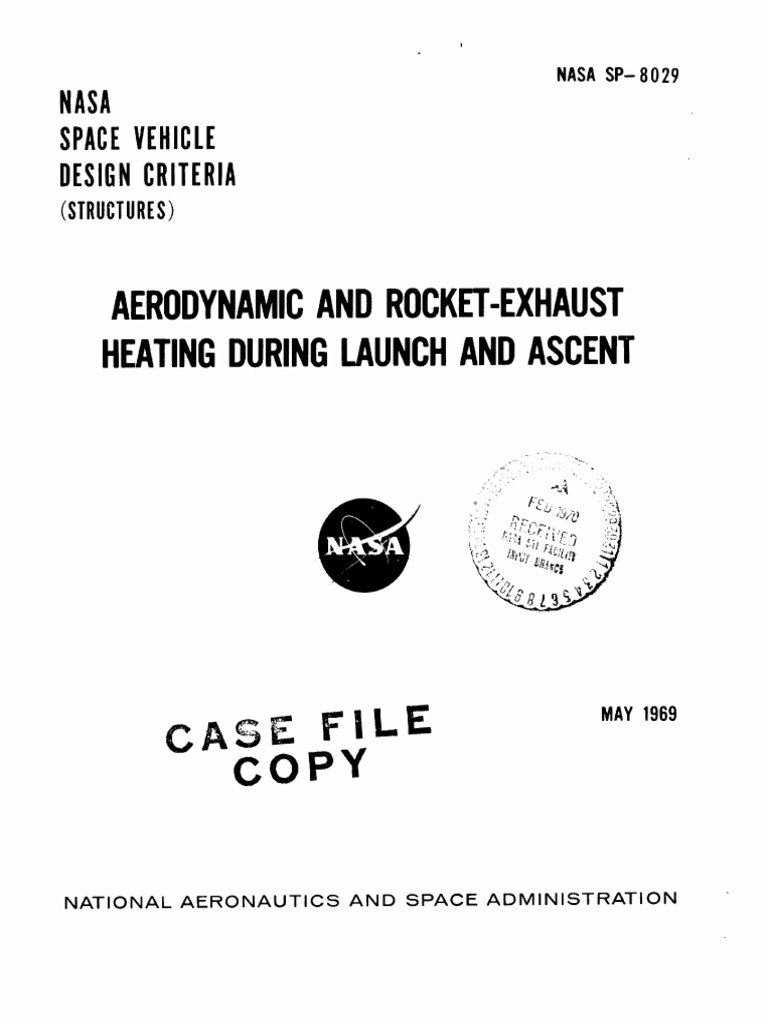 NASA SP8029 Aerodynamic and Rocket Exhaust Heating During Launch and ...