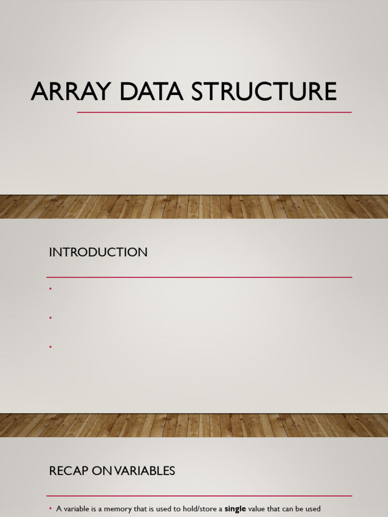 NUN-module 4 Arrays | PDF