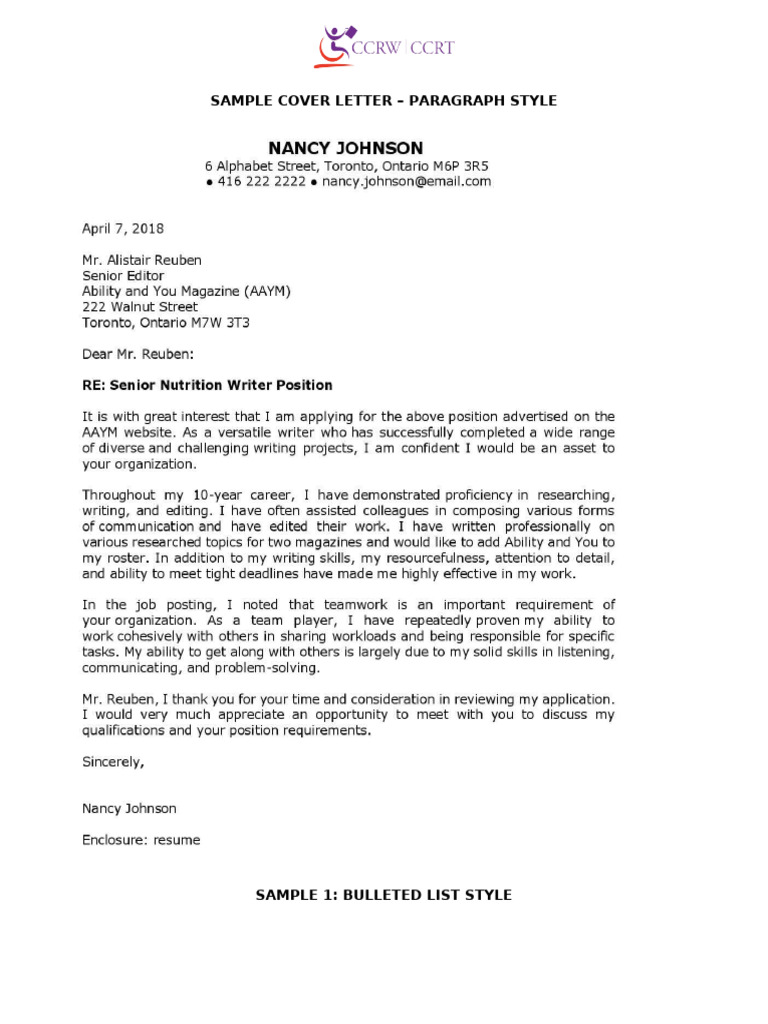 Sample-Cover-Letters | PDF