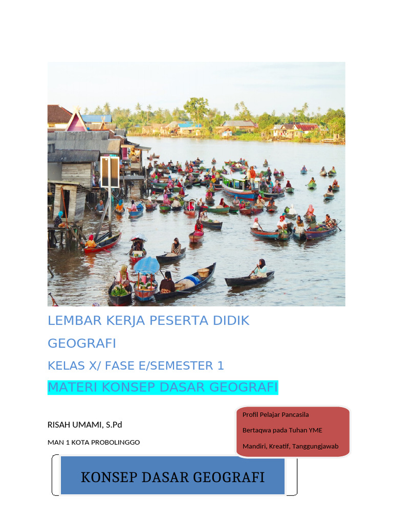 LKPD KLS X Konsep Dasar Geografi | PDF