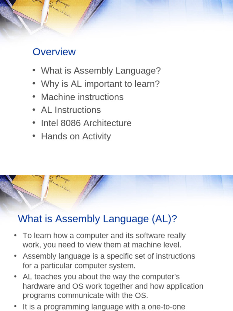 Introduction To Assembly Language | PDF