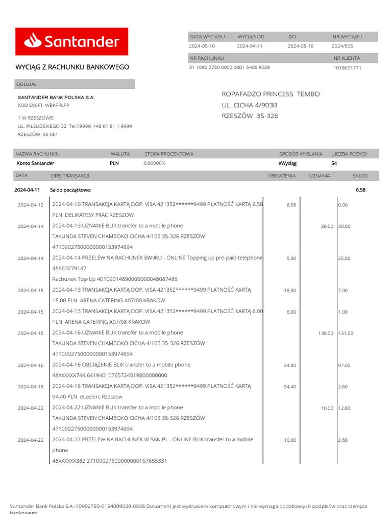 Poland Bank Account | PDF