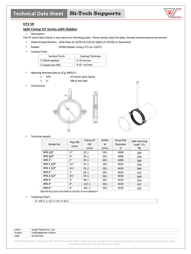Technical Data Sheet - HTS SR | PDF