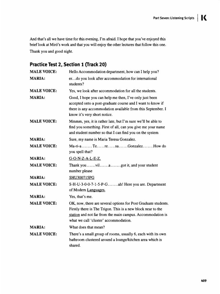 Kaplan Transcript Lis 2 | PDF