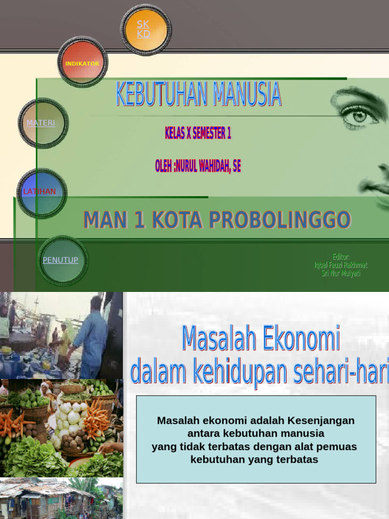 Sk1-Kd1-1-Kebutuhan-Manusia | PDF