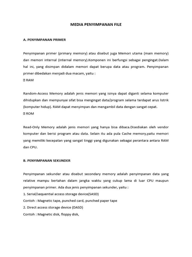 Sistem Berkas - Aditya Imam Rizaldi | PDF