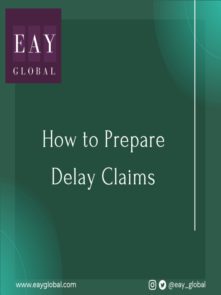 How To Prepare Delay Claims 1653577814 | PDF