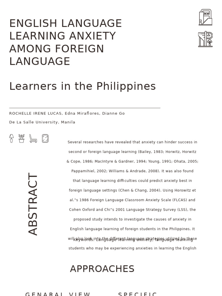 English Language Learning Anxiety Among Foreign Language Learners in The Philippines | PDF