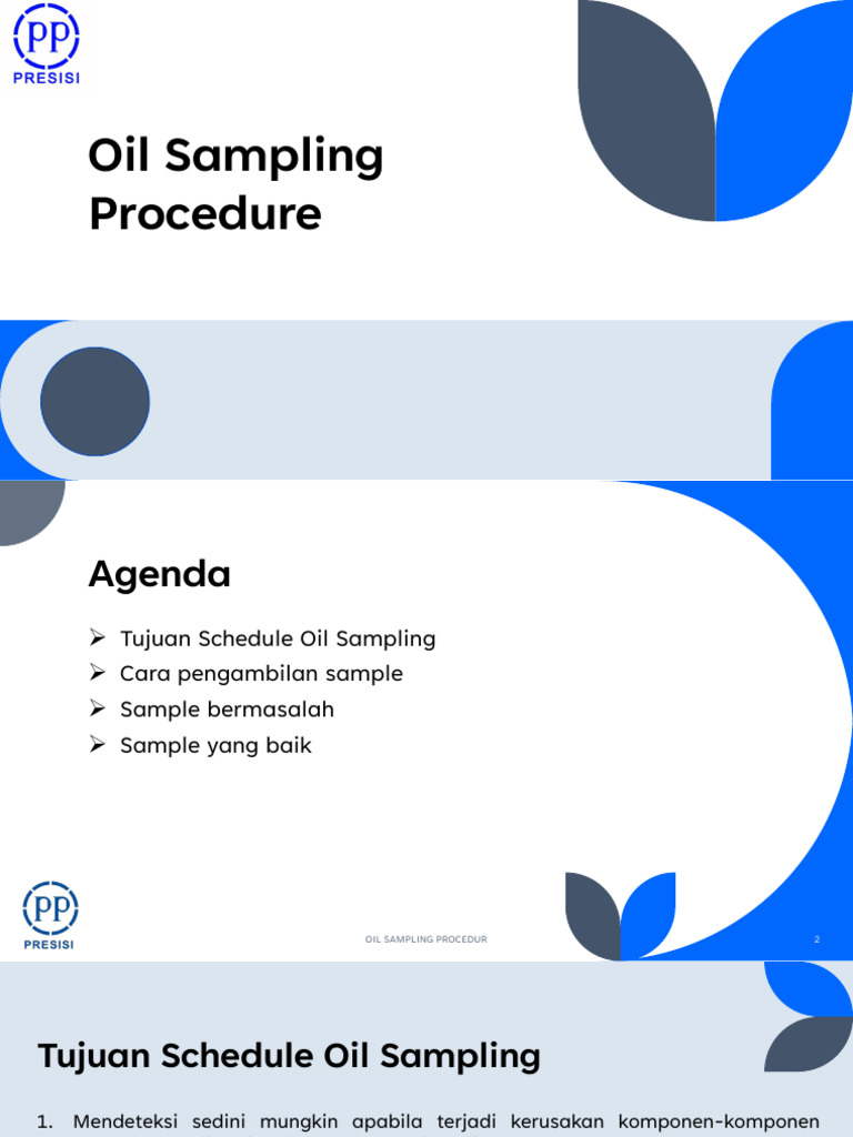 Oil Sampling Procedure | PDF