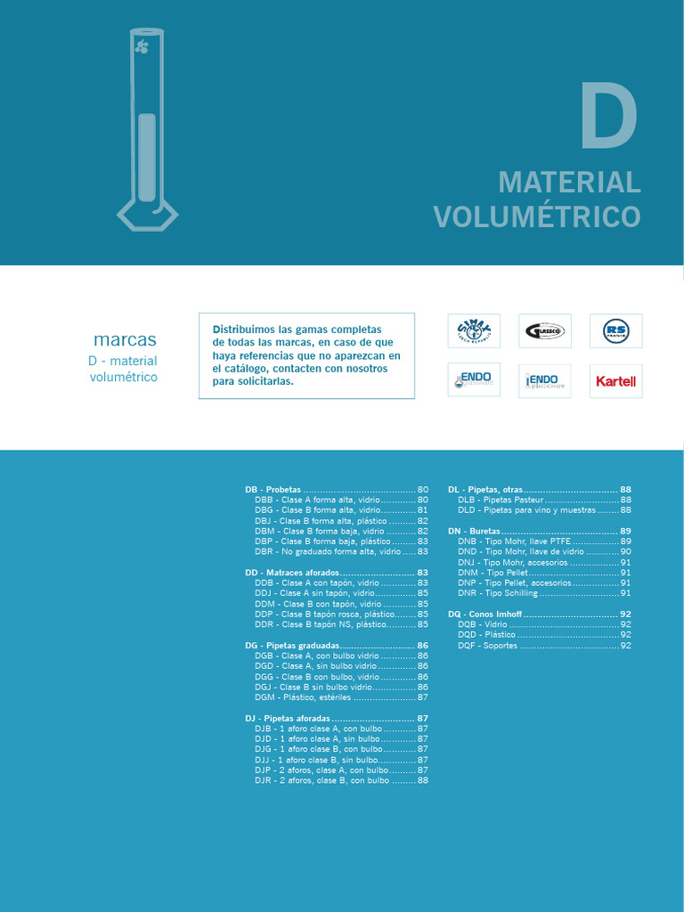 Material Volumétrico para Laboratorio | PDF | Ingeniería de Edificación ...
